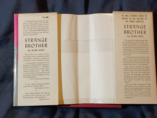 Strange Brother by Blair Niles. Harris Publishing Co. "First printing ...