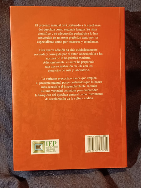 Quechua: Manual De Ensenanza by Clodoaldo Soto Ruiz. (Cuarta Edicion A ...