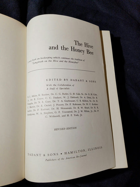 Hive and the Honey Bee by Dadant & Sons. With Scarce DUST JACKET ...
