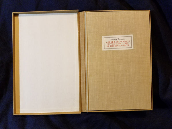 Reflections on the Short Life of the Ephemeron. Godine publisher. 1 of ...