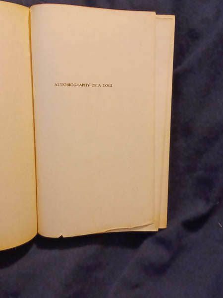 Autobiography Of A Yogi By Paramhansa Yogananda 1946 First Printing