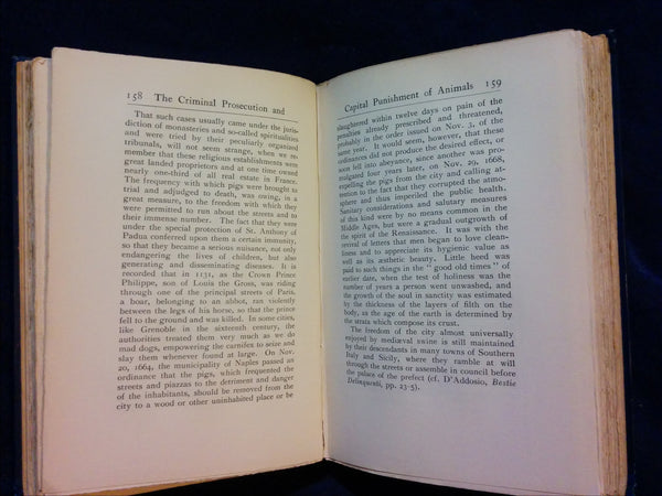 Criminal Prosecution and Capital Punishment of Animals by E.P.Evans 19 ...